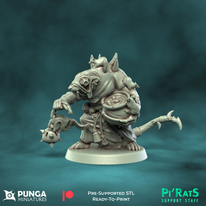 3D Printable January Release - Pi'Rats Support Staff by Punga Miniatures