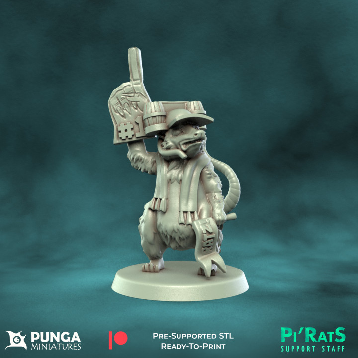 3D Printable January Release - Pi'Rats Support Staff by Punga Miniatures