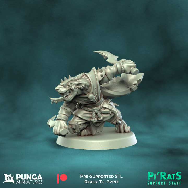 3D Printable January Release - Pi'Rats Support Staff by Punga Miniatures
