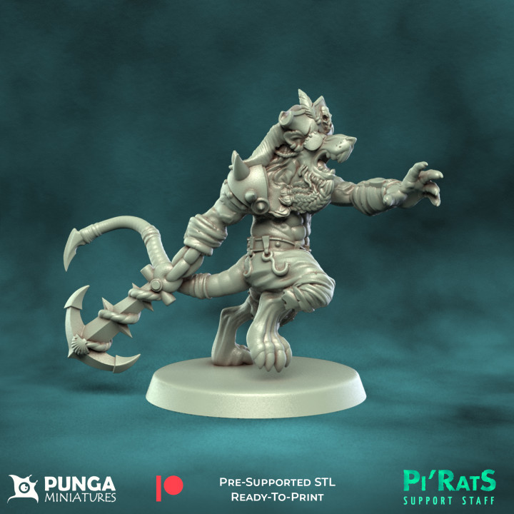 3D Printable January Release - Pi'Rats Support Staff by Punga Miniatures