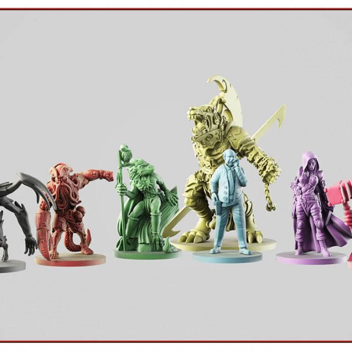 3D Printable Miniatures for 3D players by Crosslances