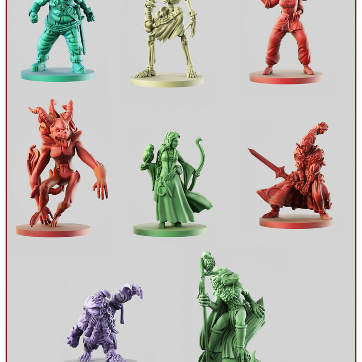 3D Printable Miniatures for 3D players by Crosslances