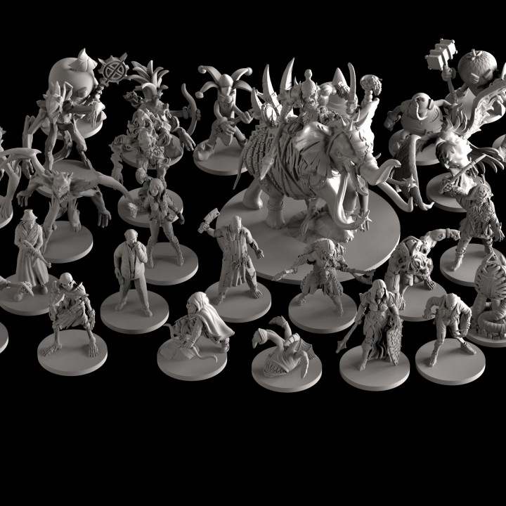 3D Printable Miniatures for 3D players by Crosslances