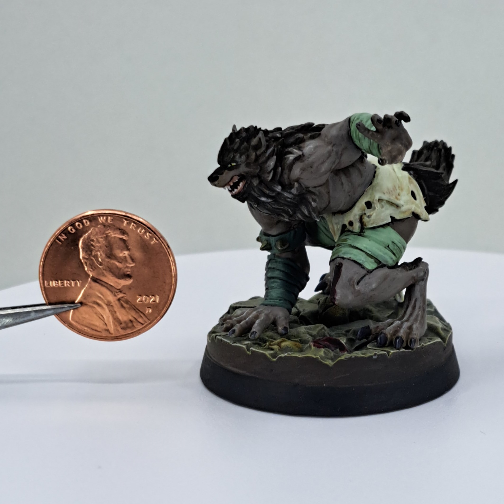 3D Printable Werewolf A by STL Miniatures