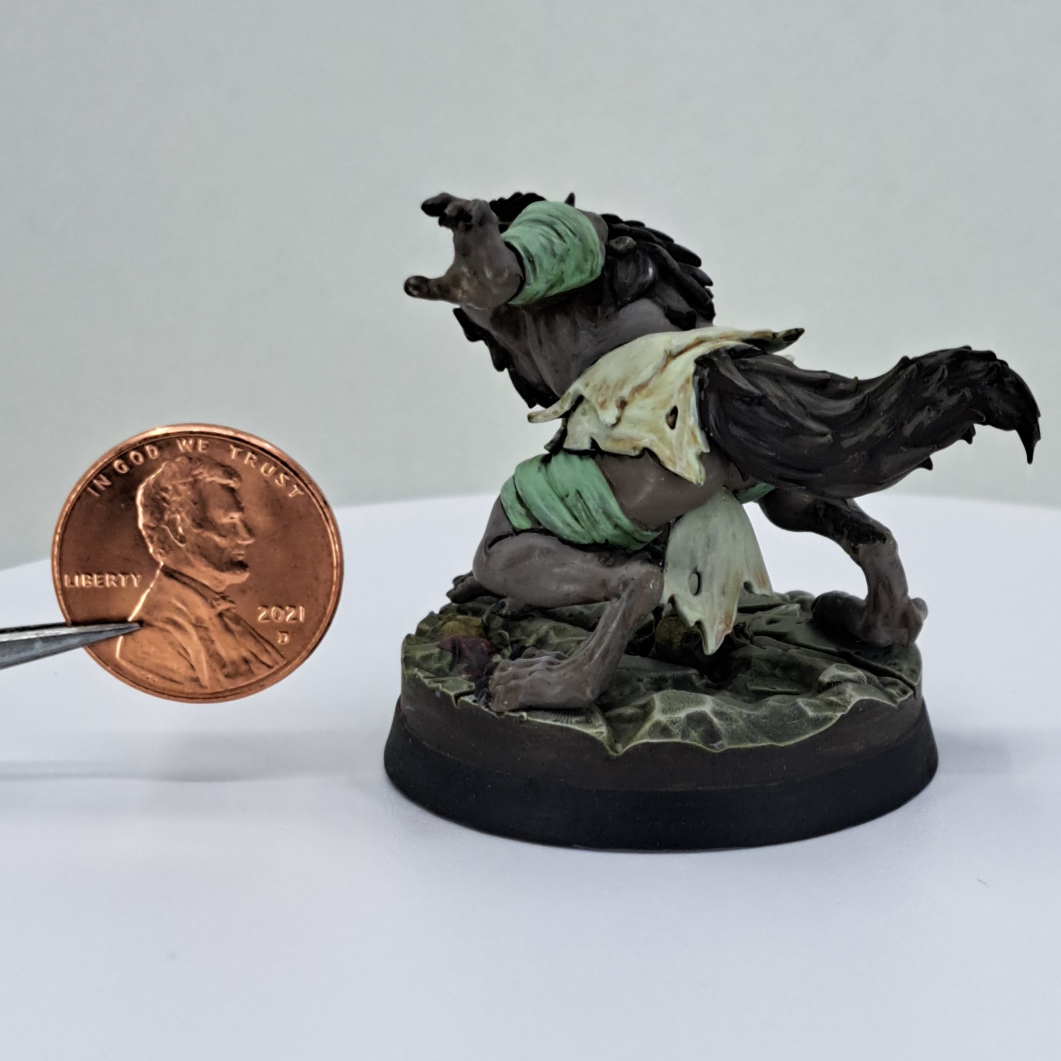 3D Printable Werewolf A by STL Miniatures