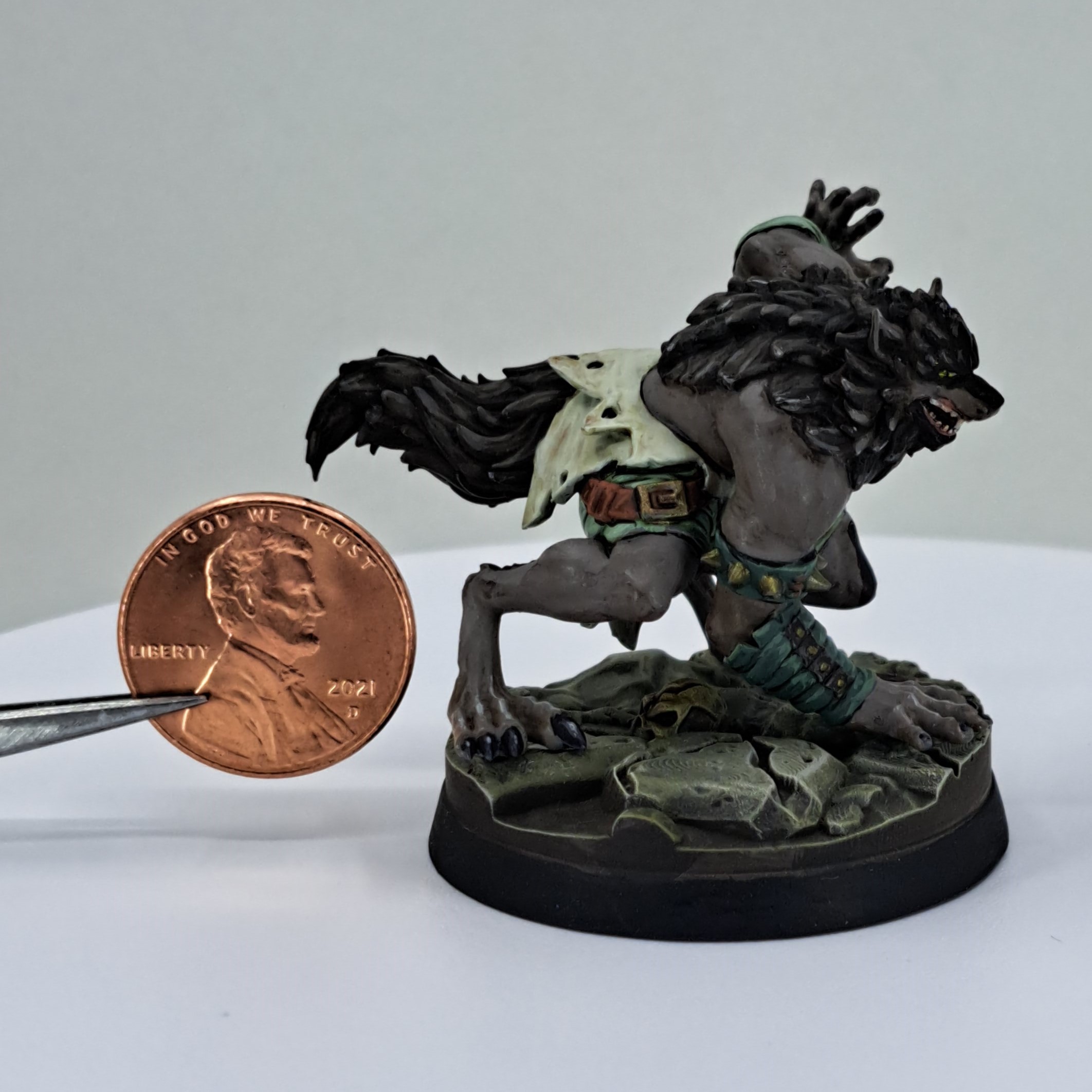3D Printable Werewolf A by STL Miniatures