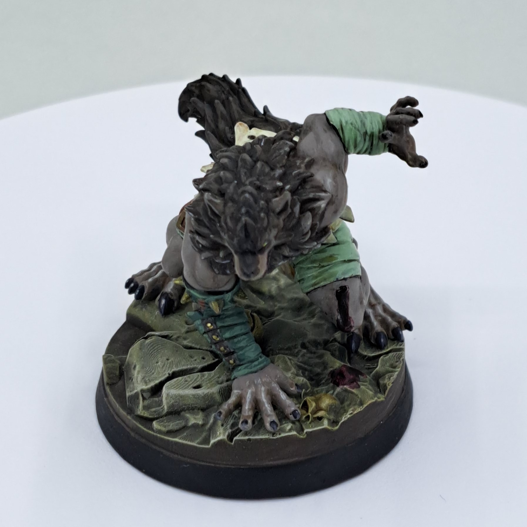 3D Printable Werewolf A by STL Miniatures