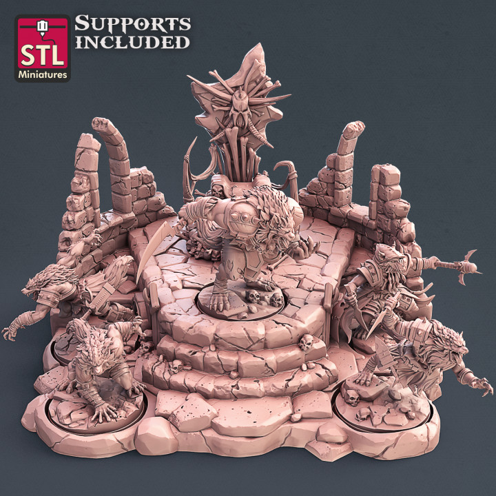 3D Printable Werewolves Set by STL Miniatures