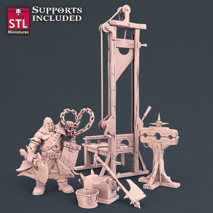 3D Printable Executioner Set by STL Miniatures