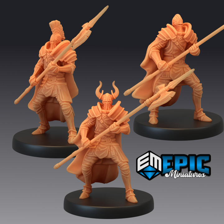 3D Printable Royal Guard Halberd / Evil Knight / Holy Crusader ...