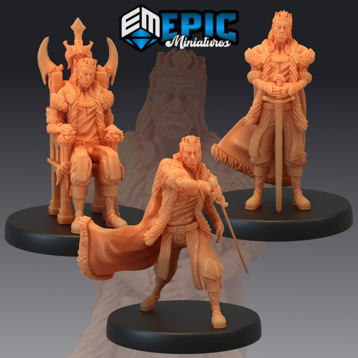3D Printable Corrupt King Set / Evil Royal Leader / Ruthless Tyrant ...