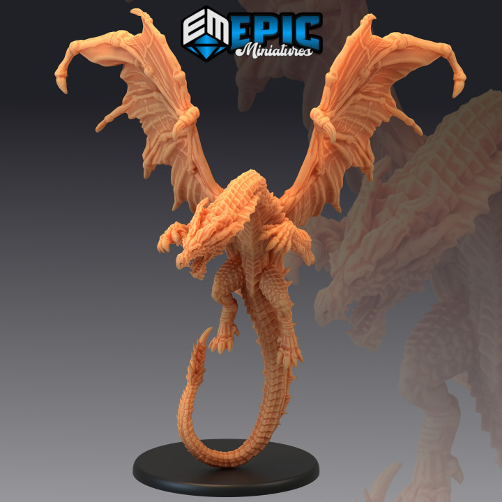 3D Printable Yellow Dragon Set / Desert Encounter / Rare Chromatic ...