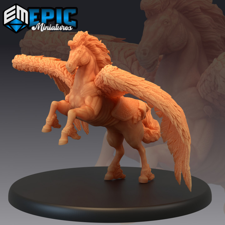 3D Printable Pegasus Mount / Epic Winged Horse / Flying Steed by Epic ...