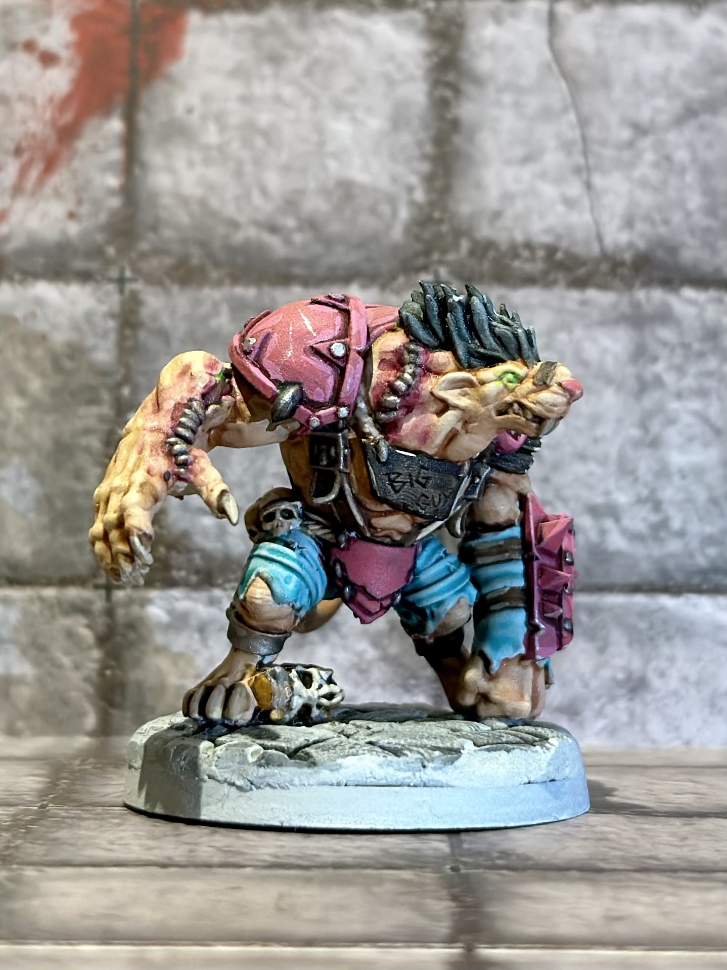 3D Printable Armored rat ogre by Punga Miniatures