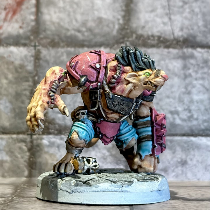 3D Print of Armored rat ogre by byxe