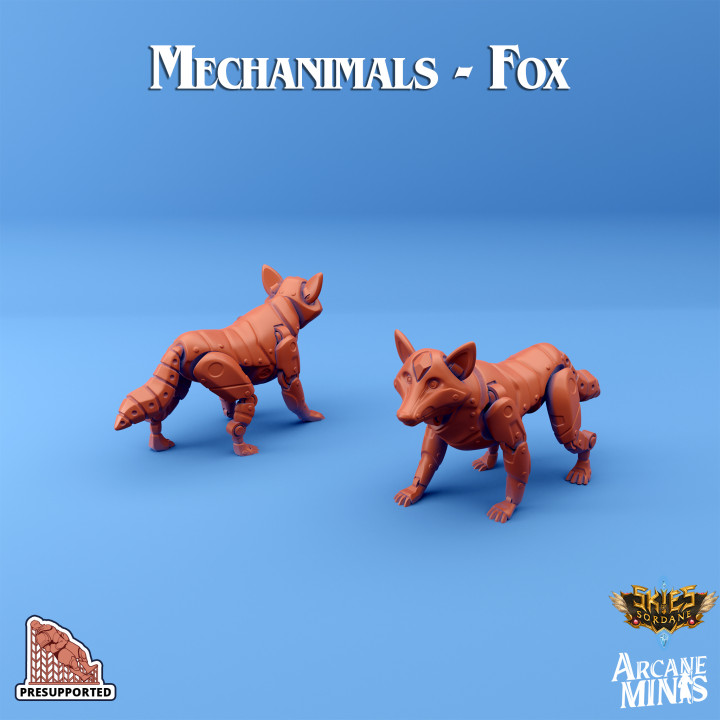 3D Printable Mechanimals - Fox by Sordane Publishing