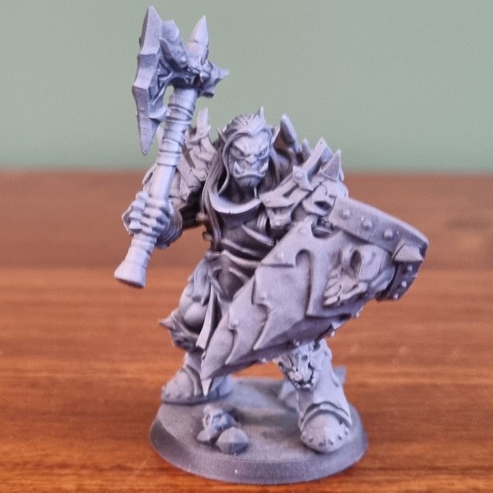 3D Print of Frostmetal Clan Orc - Modular C by FogoFortitude
