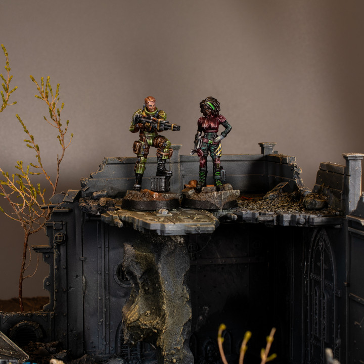 3D Printable Adrik - Dieselpunk Collection by Print Minis