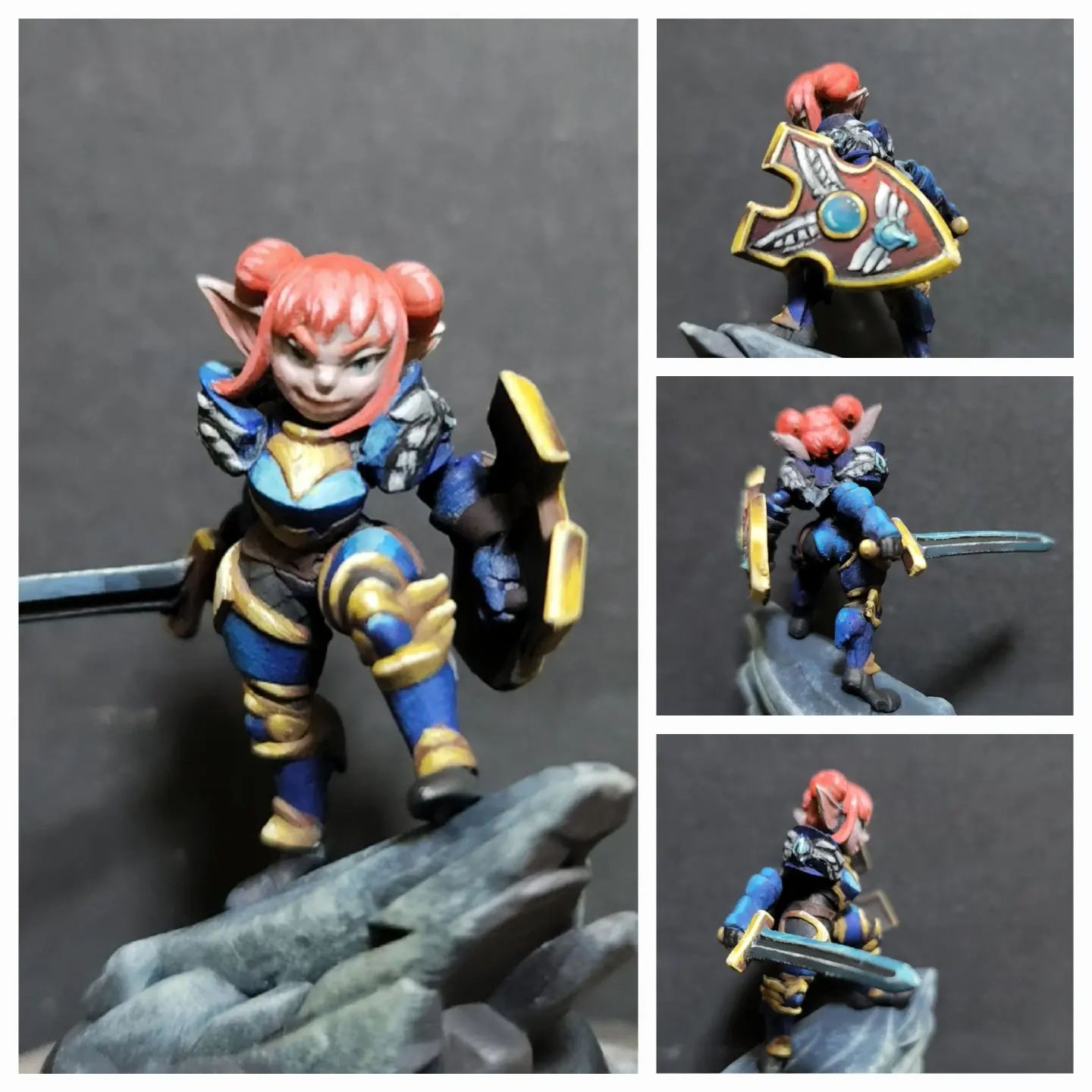 3D Printable Pint, the Goblin/Gnome paladin by Twin Goddess Miniatures