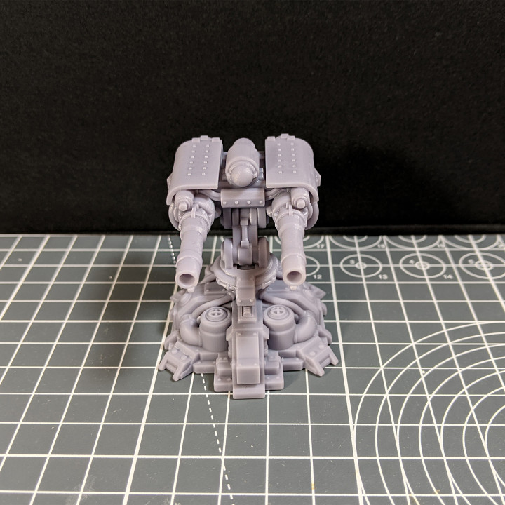 3D Printable Auto Defence Turret x2 - Dieselpunk Collection by Print Minis
