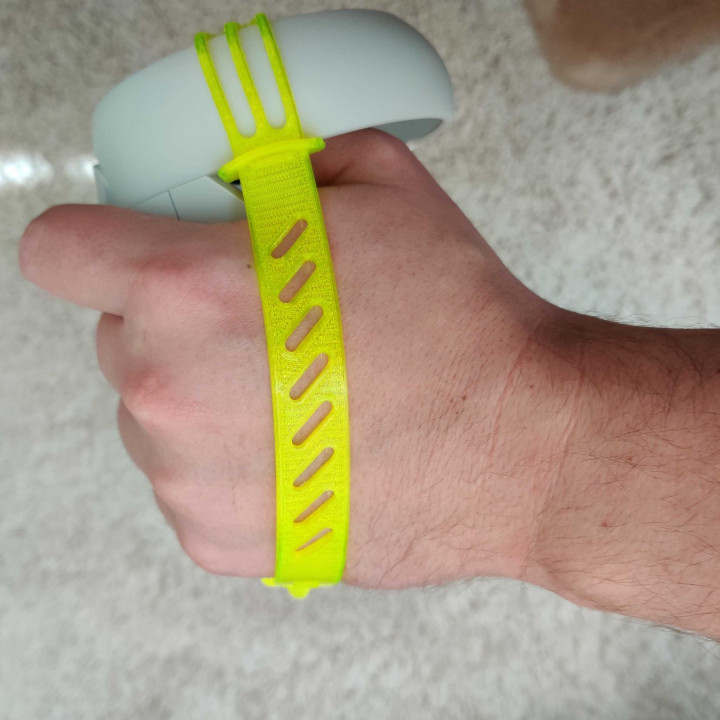 3D Printable Oculus Quest 2 TPU Knuckle Strap by Andrew Kidd