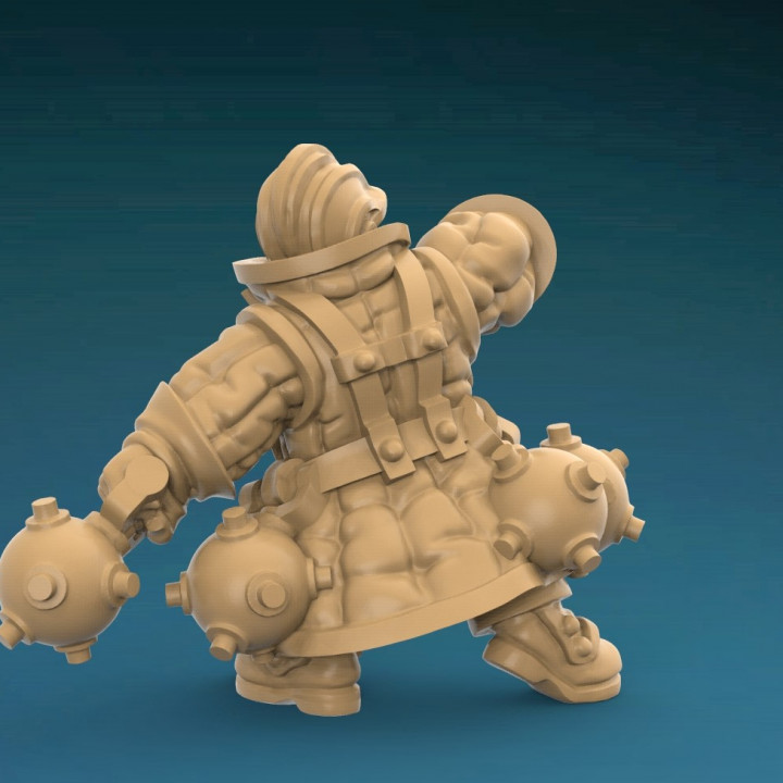 3D Printable Fabur Lod, dwarf artificer by Herospawnspot