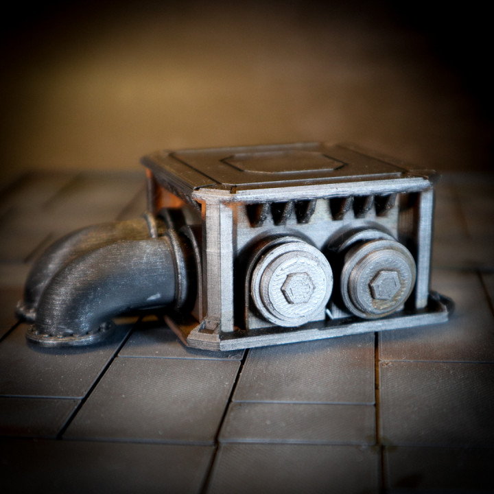 3D Printable Modular Pipes - Ground Coupler Hub by Fr3D @ The3DPrinting