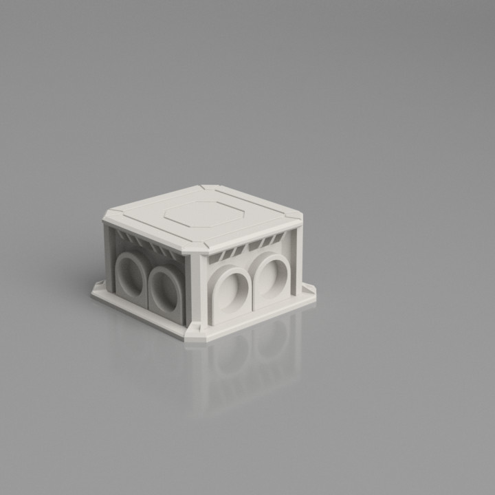 3D Printable Modular Pipes - Ground Coupler Hub by Fr3D @ The3DPrinting