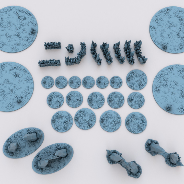 3D Printable Crystal scatter collection B by HarsBeeldt