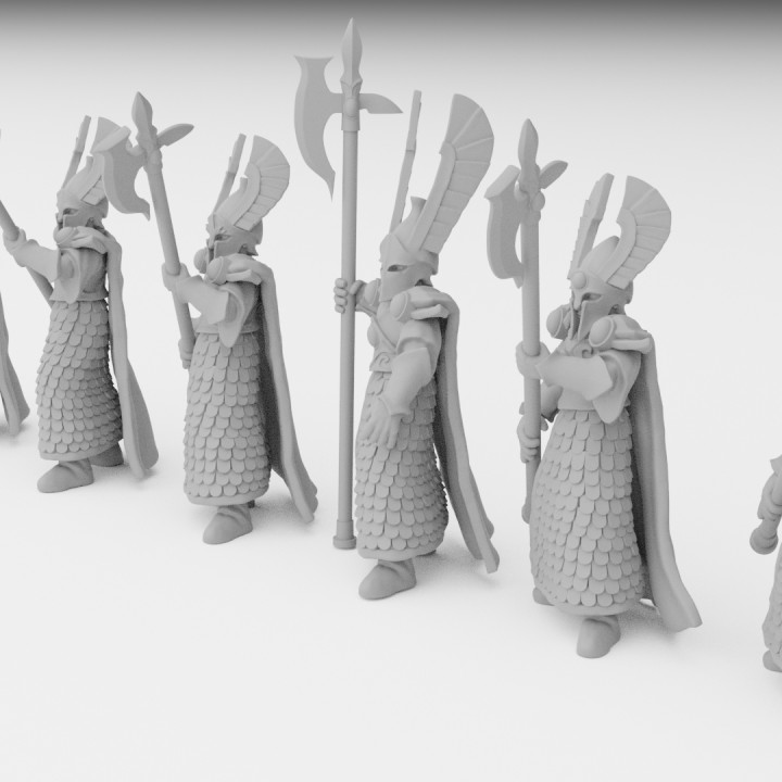 3D Printable Phoenix Guard Elven Miniatures (28mm, modular) by Juhász ...