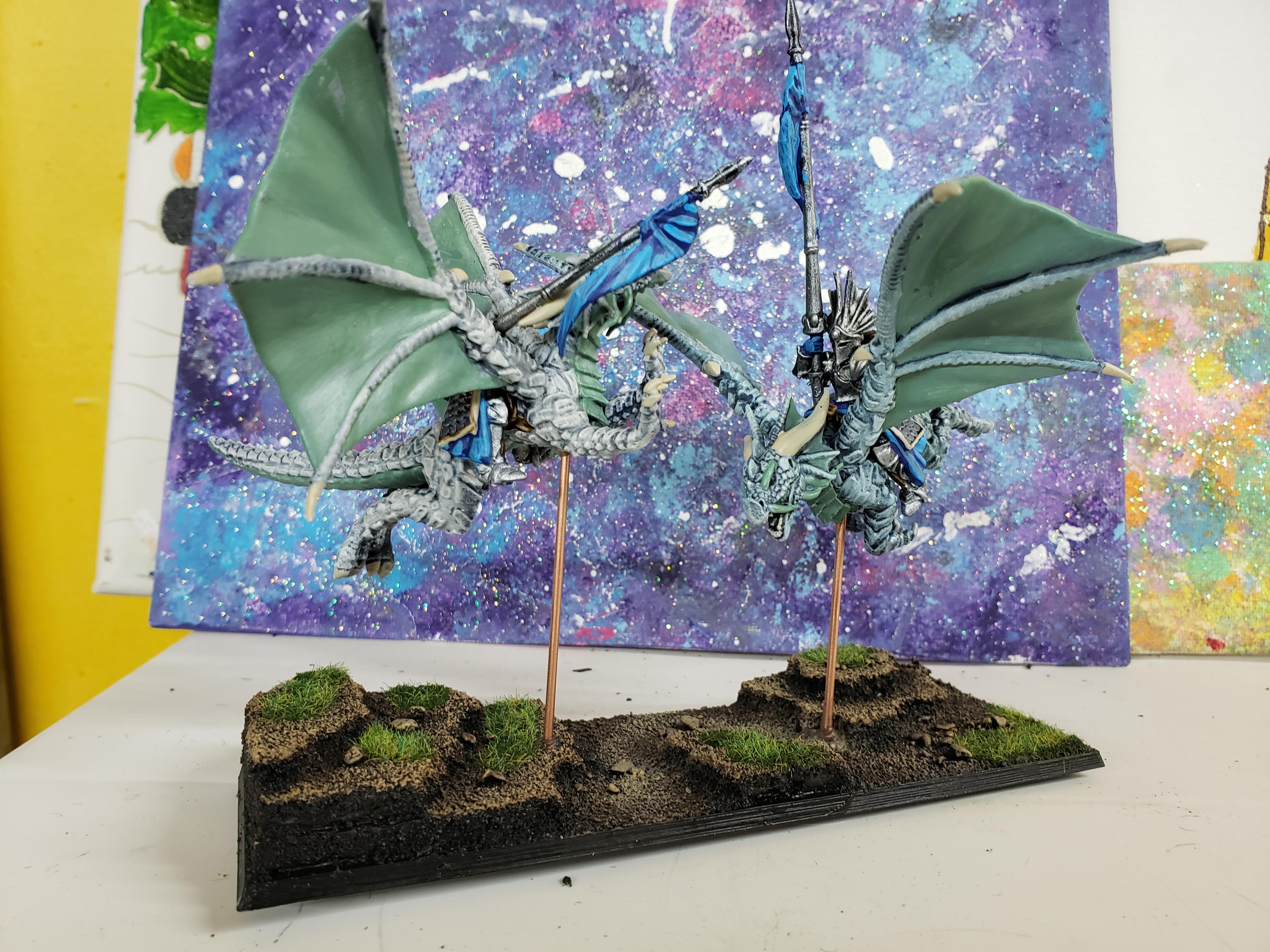 3D Printable Elf Dragon Rider miniatures (28mm, modular) by Juhász Gergely