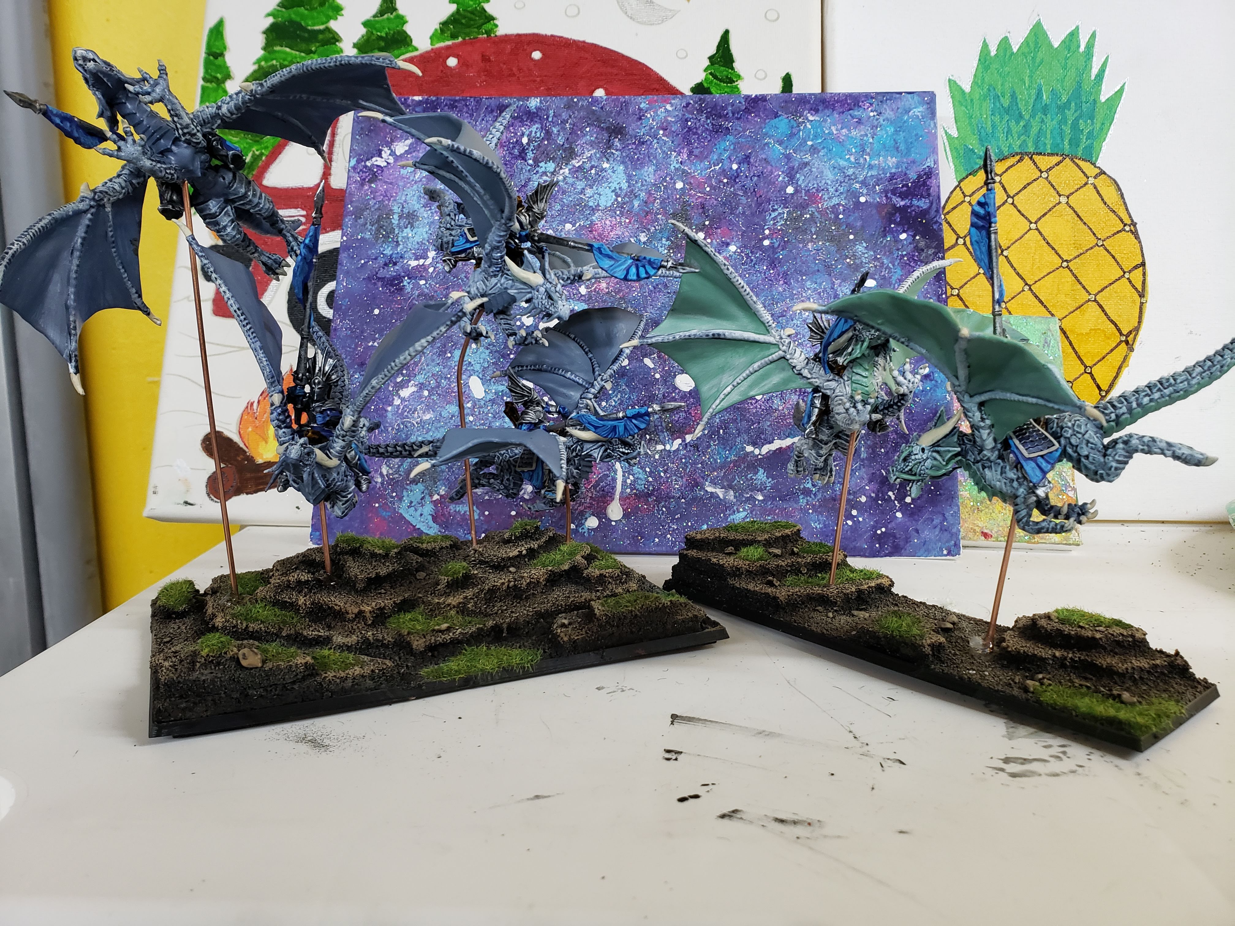 3D Printable Elf Dragon Rider miniatures (28mm, modular) by Juhász Gergely