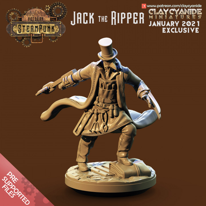 3D Printable Jack The Ripper by Clay Cyanide Miniatures