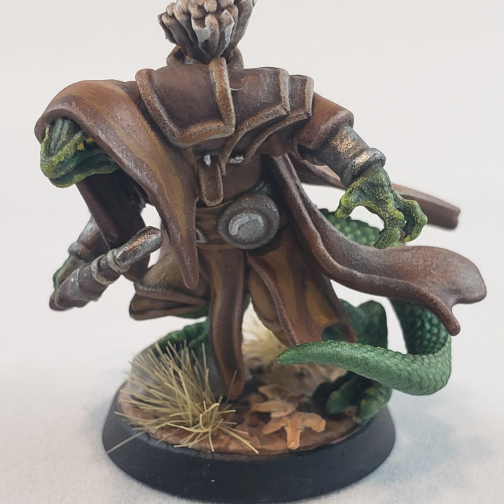 3D Print of lizardfolk Ranger by GibbsJP