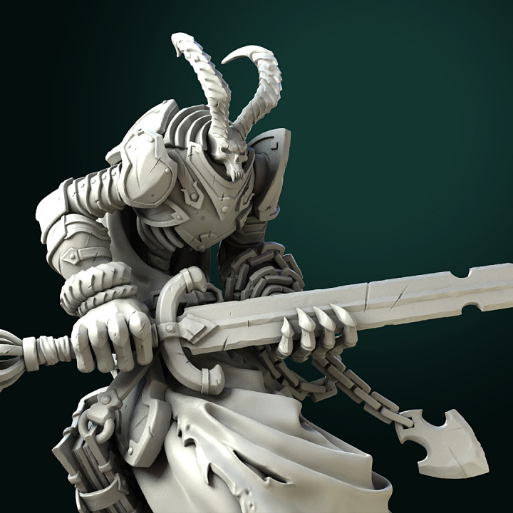 3D Printable Wraith 32mm and 75mm pre-supported by White Werewolf Tavern