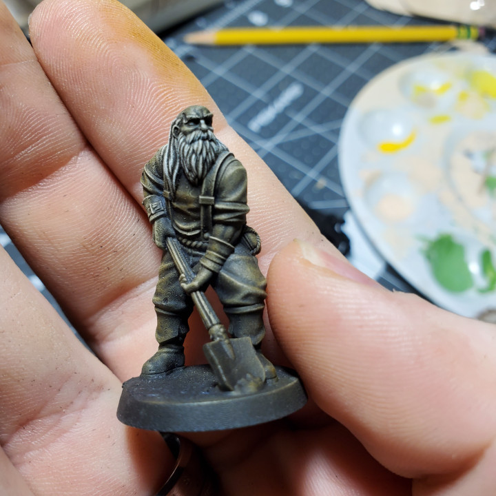 3D Print of The Human Miner by StoneLion99