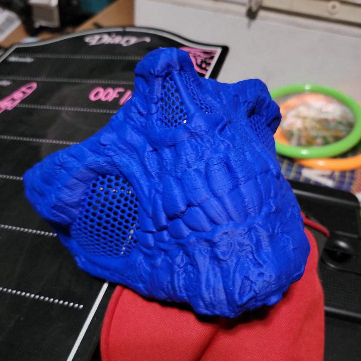 3D Print of Skull mask (rotten & clean) by jackdaniels3