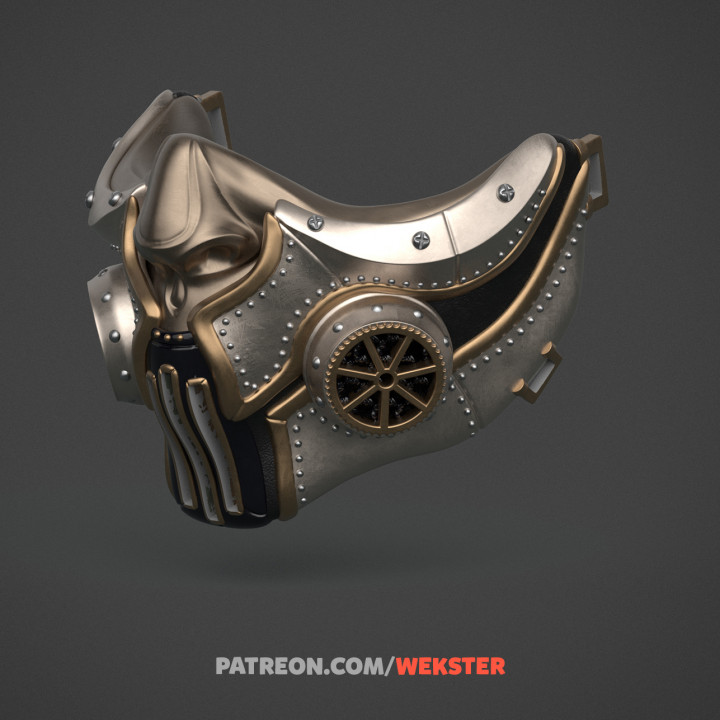 3D Printable Steampunk mask by Wekster