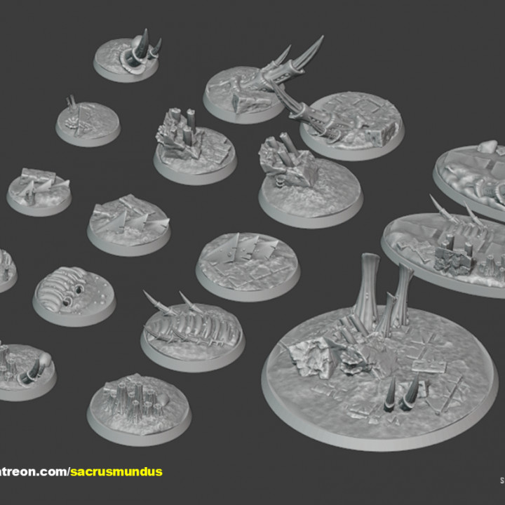 3D Printable Tulipa, The Infested World. 3d Printing Designs Bundle ...