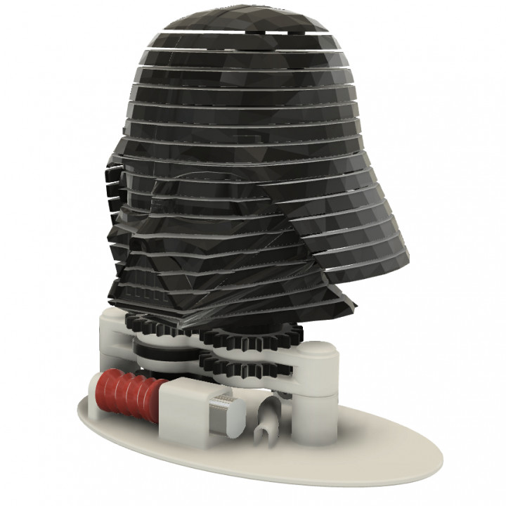 3D Printable Darth 2: a 3D Printed Animated Darth Vader Helmet. by Greg ...