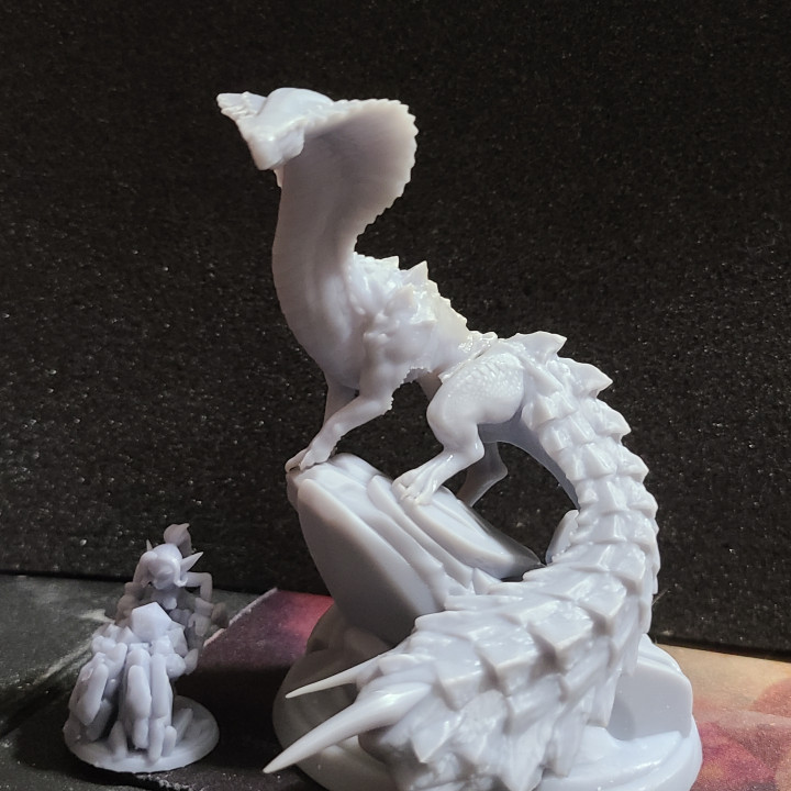 3D Printable Vicious Sand Drake by Twin Goddess Miniatures