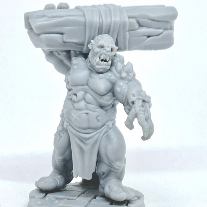 3D Printable Zombie mountain troll by Willy Kao