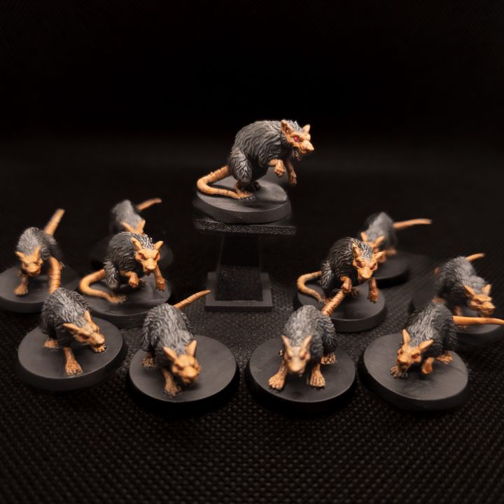 3D Print of Giant rats by veoxess