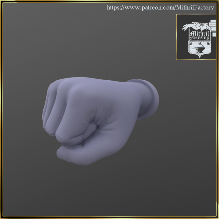 3D Printable Hand Check by mithril factory