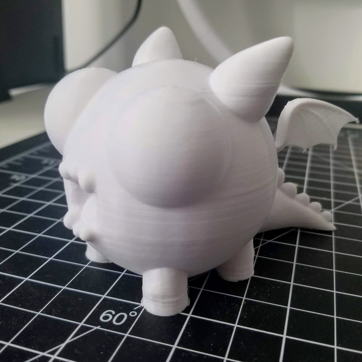 3D Printable Cute Dragon by Justin Kim