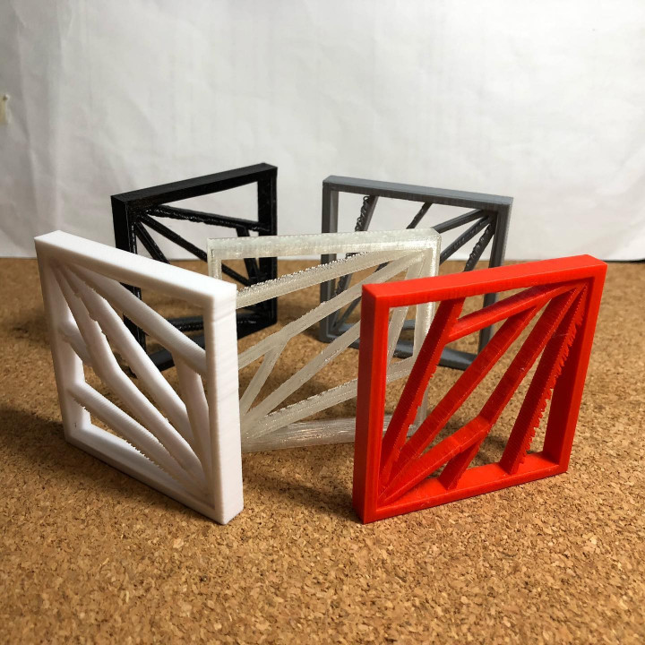3D Printable Overhang Angle Stress Test by Maquina Engineering Studio
