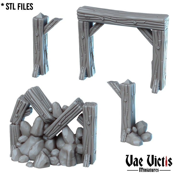 3D Printable Mine supports by Vae Victis Miniatures
