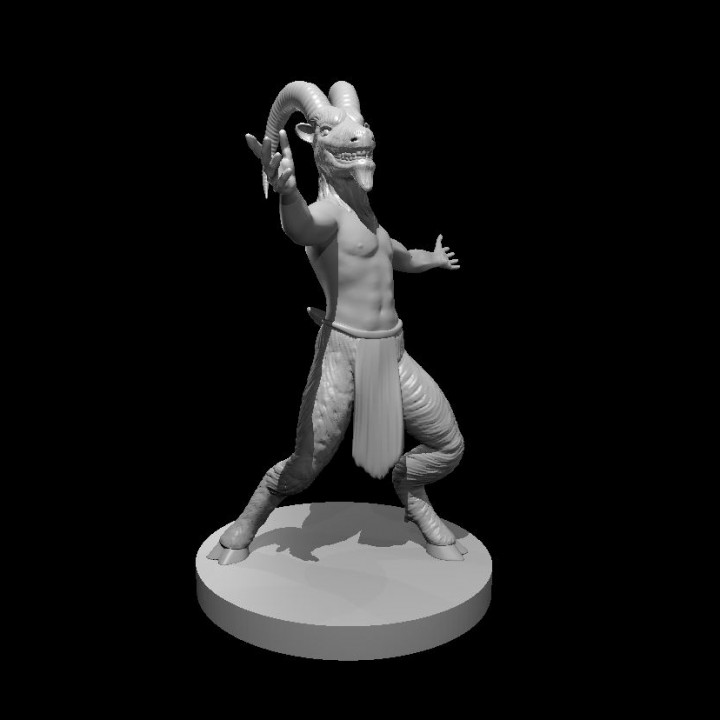 3D Printable Goatfolk by Miguel Zavala