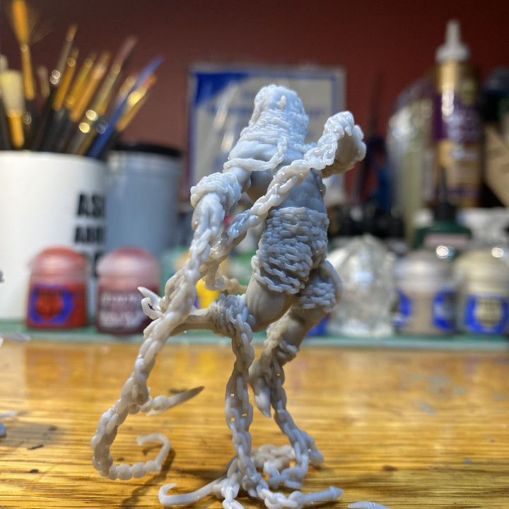 3D Printable Chain Devil - Tabletop Miniature by YKS Miniatures