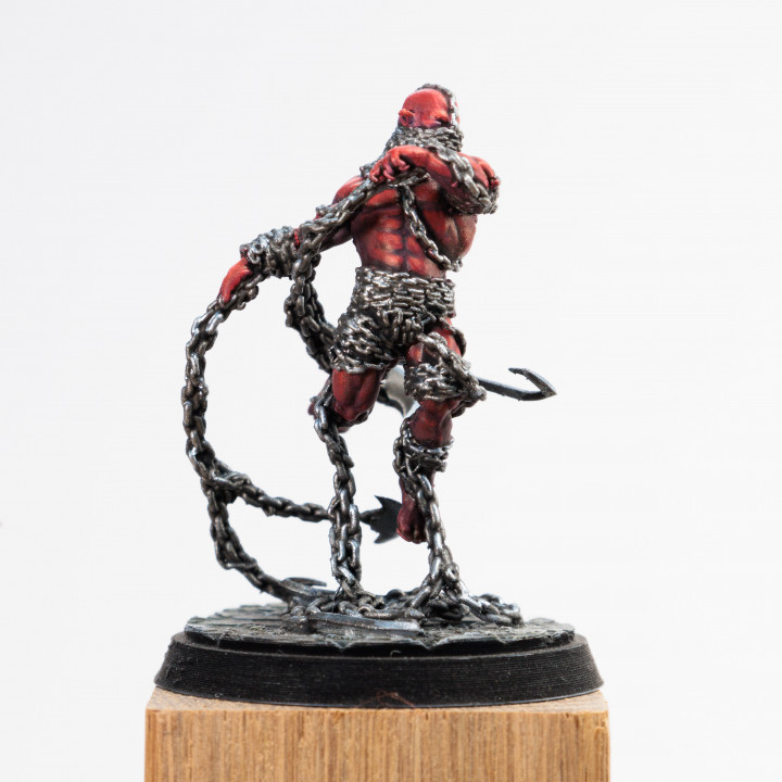 3D Print of Chain Devil - Tabletop Miniature by harrymustoeplayfair